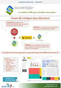 Newsletter SILVERTOOL avril 2019 – Power BI s’intègre dans Silvertool CRM — CRM Silvertool