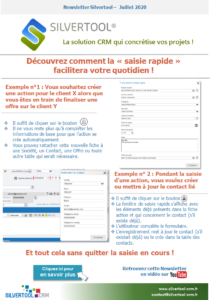 Newsletter SILVERTOOL juillet 2020 – Découvrez ce que peut vous apporter la saisie rapide — CRM ...